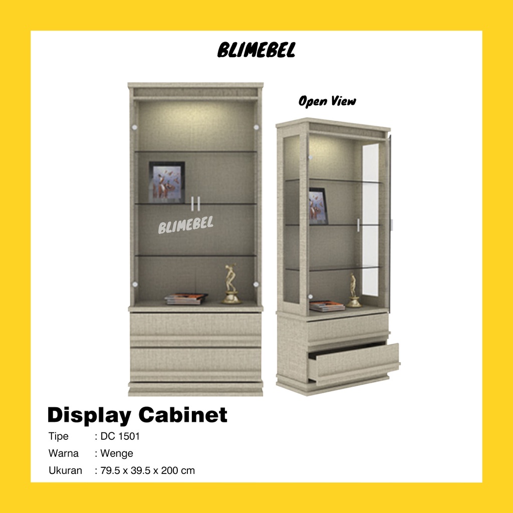 Jual Lemari Pajangan Kaca / Display Cabinet DC-1501 - EXPO | Shopee ...