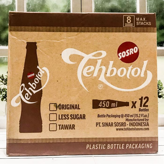 Jual Teh Botol Sosro Dalam Kemasan Botol 450 ml Isi 12 botol | Shopee Indonesia