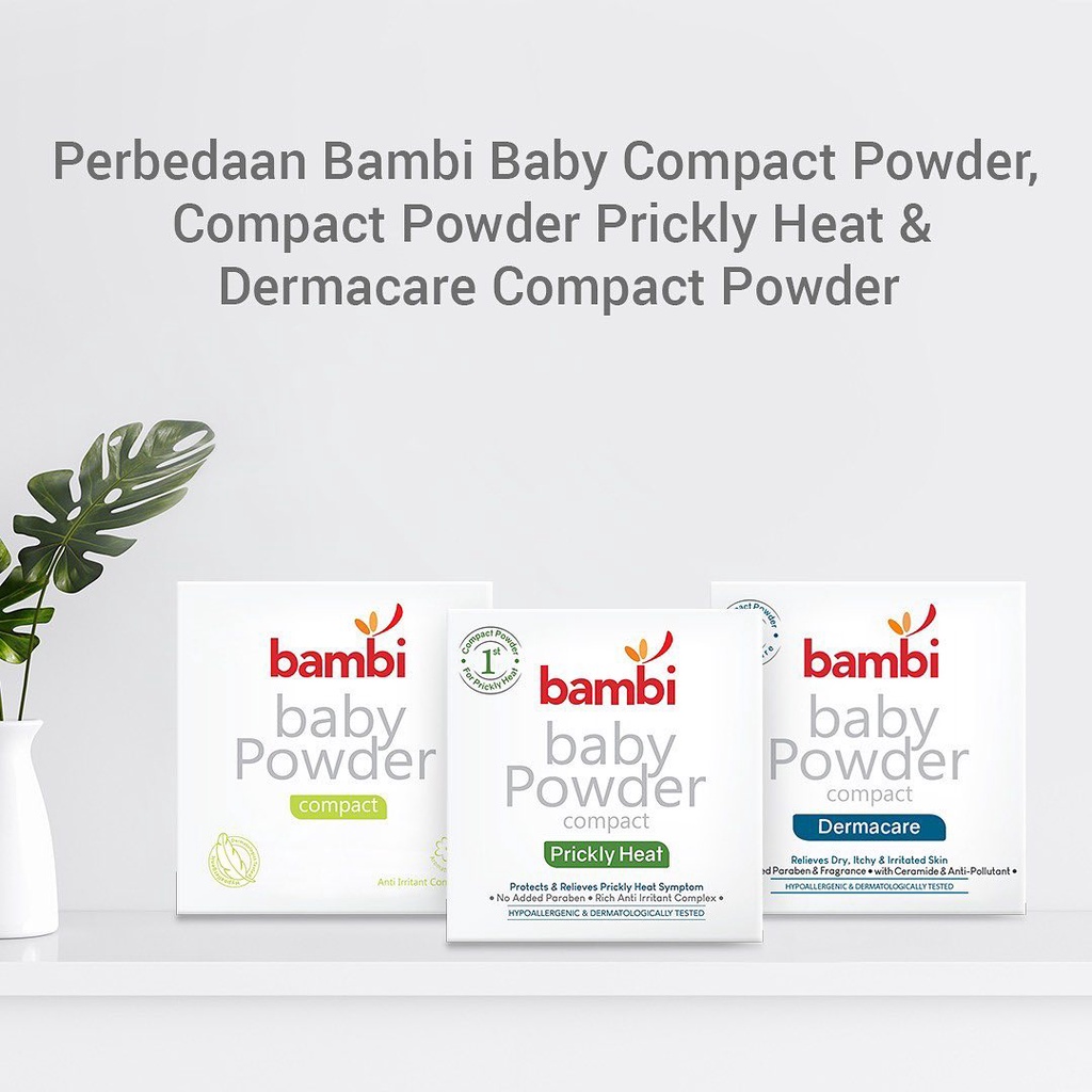Jual BAMBI Baby Compact Powder | Prickly Heat Bedak Padat Bayi | Shopee ...