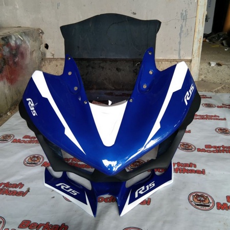 Jual cover Headlamp model r25 + winglet PNP yamaha R15 old v1 v2 ...