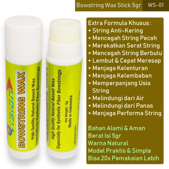 Jual String WAX STICK | Bowstring Wax Pelumas Lilin Tali Busur Panahan ...