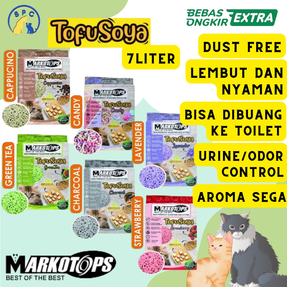 Jual MARKOTOP TOFU SOYA 7L Pasir Tofusoya Cat Litter dust free Aroma ...