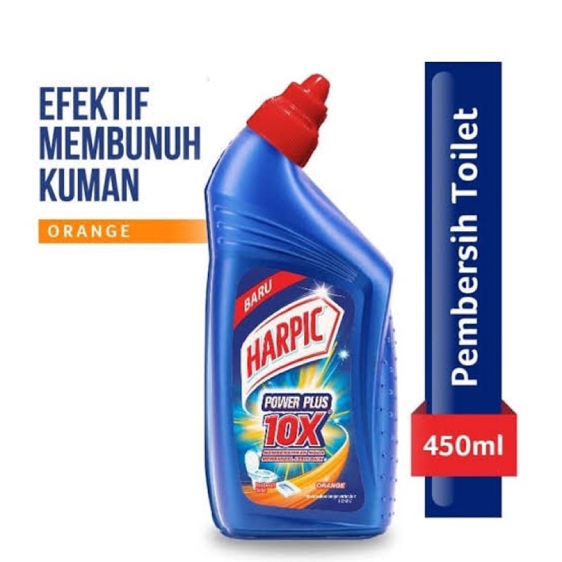 Jual HARPIC POWER PLUS 10x ORANGE 450ml | Shopee Indonesia