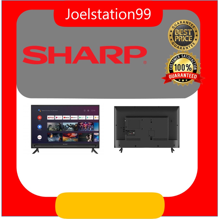 Jual Led Tv Sharp 32 inch 2T-C32BG1I 32BG1 Android Smart Google | Shopee Indonesia