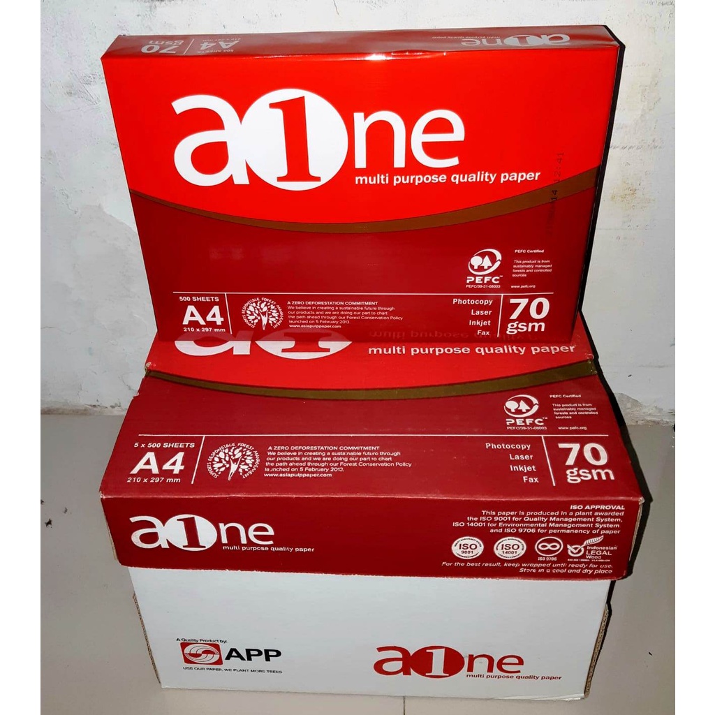 Jual Kertas HVS A4 70 gram A ONE A-ONE AONE | Shopee Indonesia