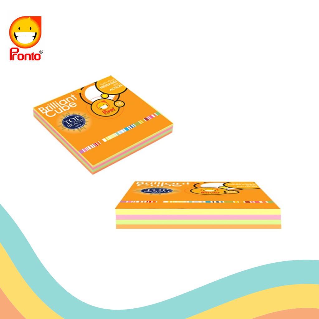 Jual STICK NOTE PRONTO BRILLIANT CUBE 75 X 75 (100 SHEET) | Shopee ...