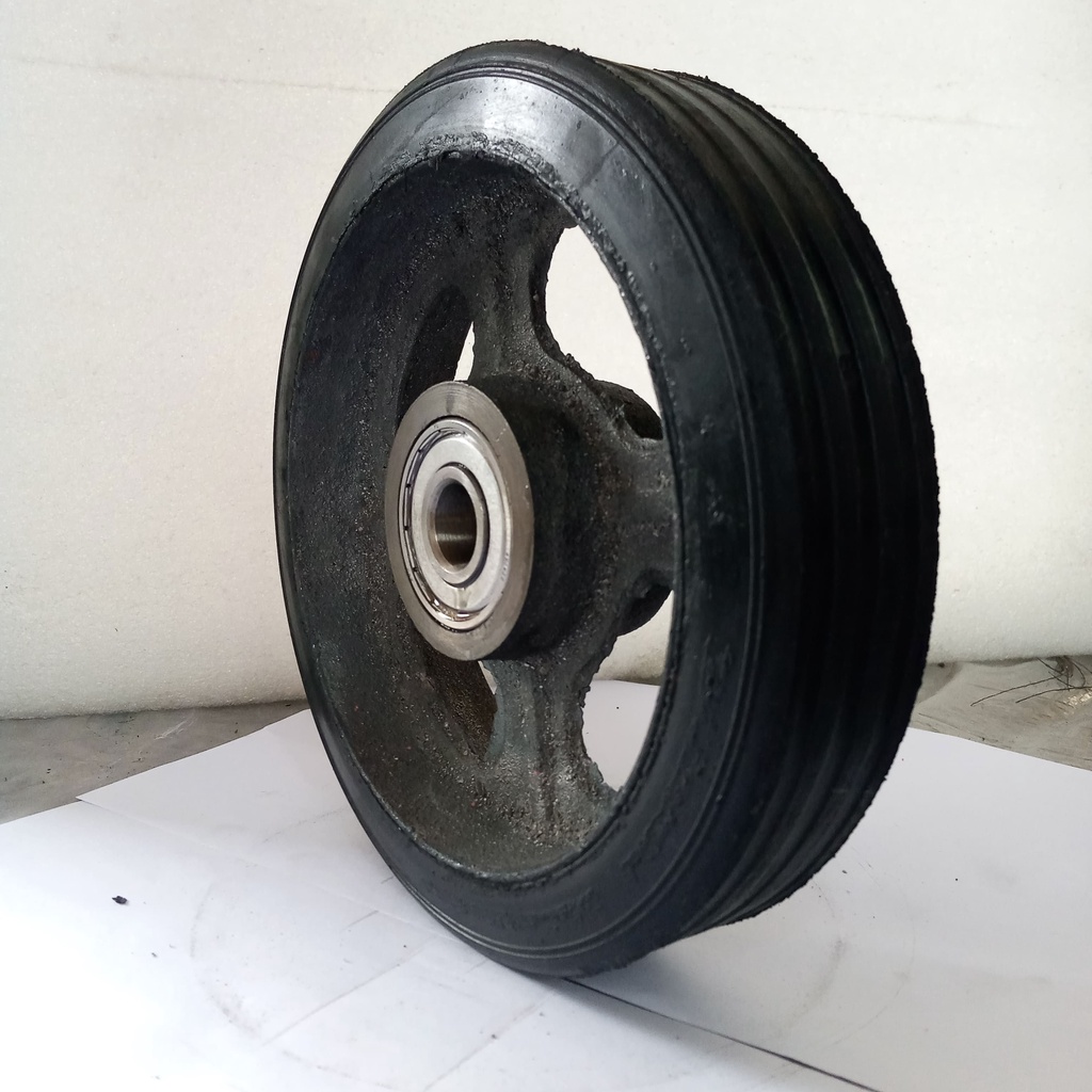 Jual roda troli karet mati 8 in 300 besi cor | Shopee Indonesia