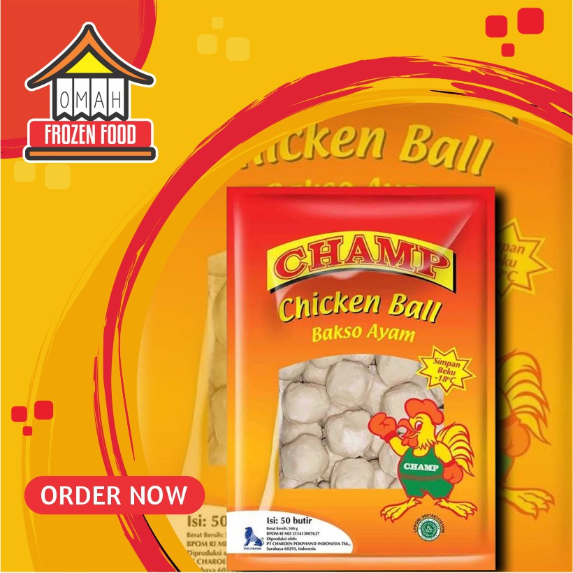 Jual Champ Chicken Ball Bakso Ayam 500gr (NON COD DILUAR KOTA JATENG ...