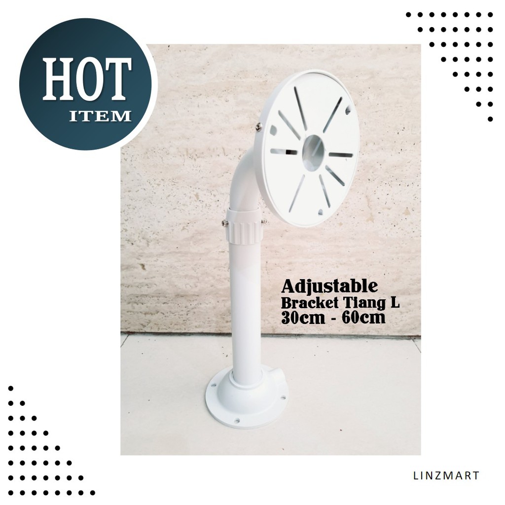Jual Adjustable Bracket Tiang L CCTV 30cm - 60cm | Shopee Indonesia