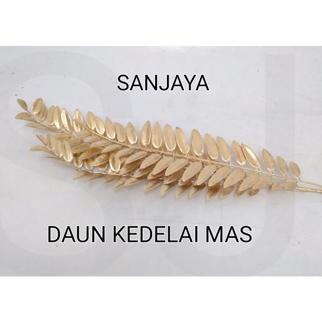 Jual HIASAN DAUN GOLD / DAUN PALSU EMAS / DAUN HIAS PLASTIK MAS / DAUN ...
