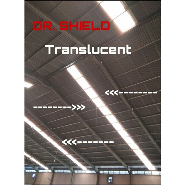 Jual Atap UPVC DR Shield single layer translucent RF 1050/m /DR Shield ...