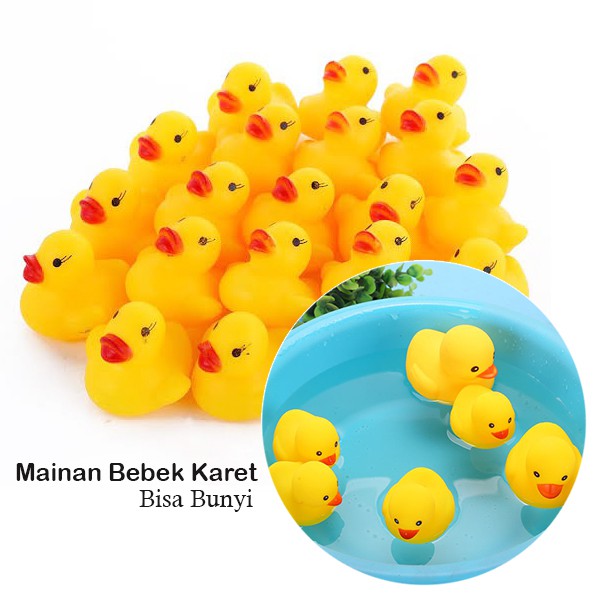 Jual 6pc Mainan Anak Bebek Air Bisa Bunyi | Mainan Bebek Karet Kuning ...