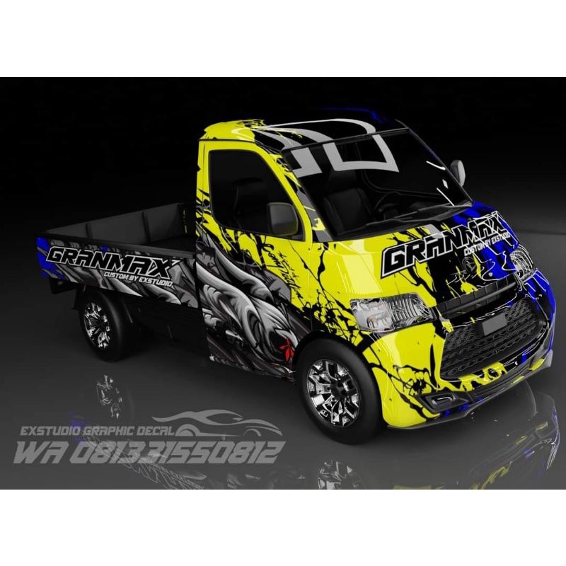 Jual Decal grand max biru/ full body elang/ decal custom | Shopee Indonesia