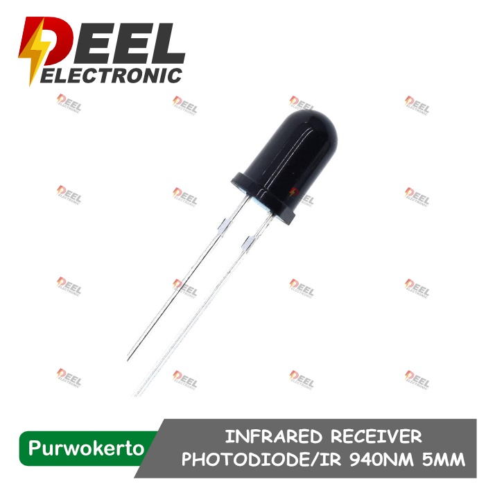 Jual IR LED INFRARED RECEIVER 5MM 940NM PHOTODIODE RECEIVER PENERIMA ...