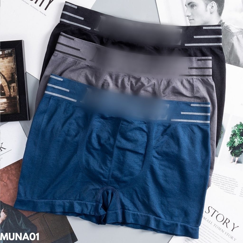 Jual BOXER PRIA MINIMALIS DESIGN BAHAN HALUS RINGAN NYAMAN BAHAN NILON ...