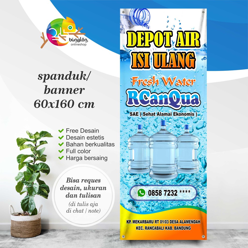 Jual Spanduk, Banner Depot Air Isi Ulang | Shopee Indonesia