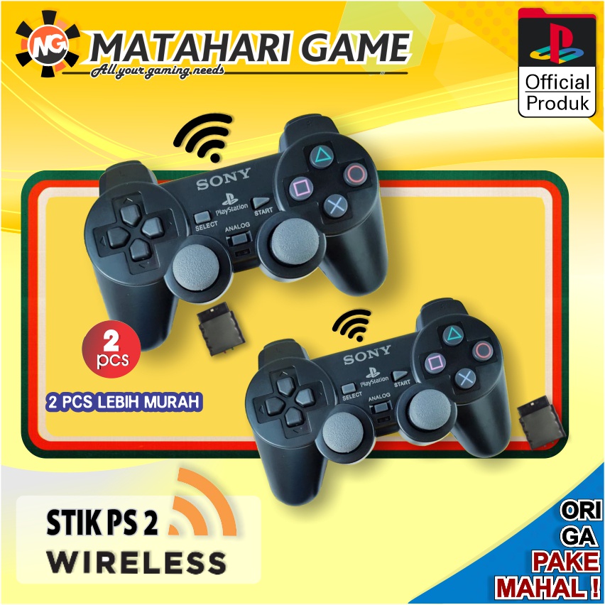 Jual [ 2 Pcs Murah ] Stik Stick PS2 Wireless Sony Original Pabrik ...