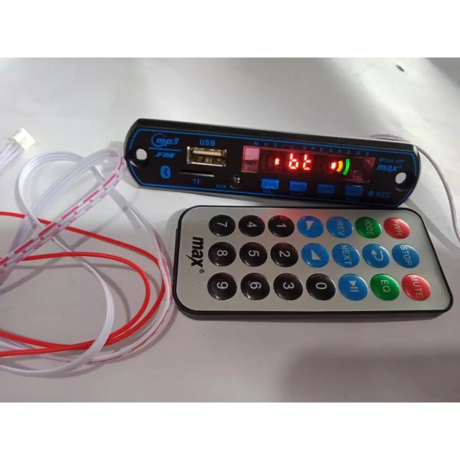 Jual Mp3 Player Bluetooth BT Link MAX biru + Record | Shopee Indonesia