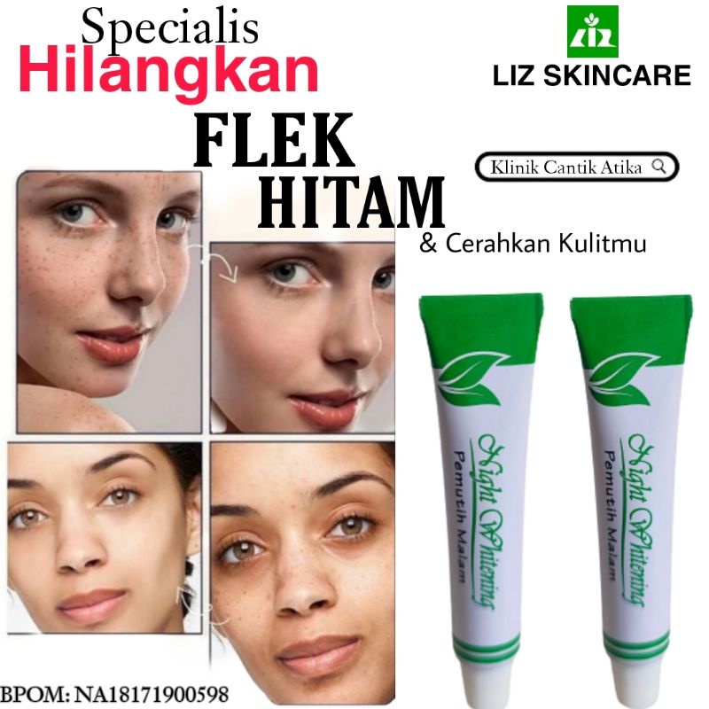 Jual SALEP Flek Ampuh Night Whitening Cream Original kemasan Baru, flek ...