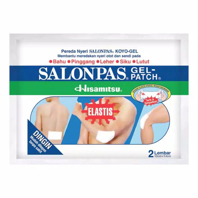 Jual Salonpas Gel Patch 1 Strip isi 2 lembar | Shopee Indonesia
