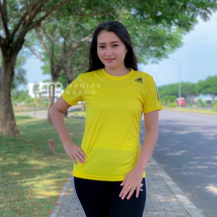 Jual Kaos Olahraga Wanita Senam Baju Olahraga Running Pakaian Atasan ...