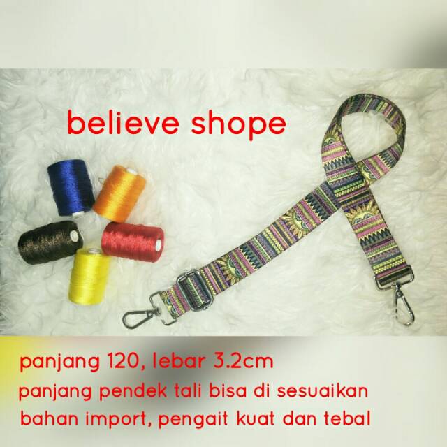 Jual (BESI SUPER TEBAL) PREMIUM Tali tas panjang - strap bag - tali tas ...