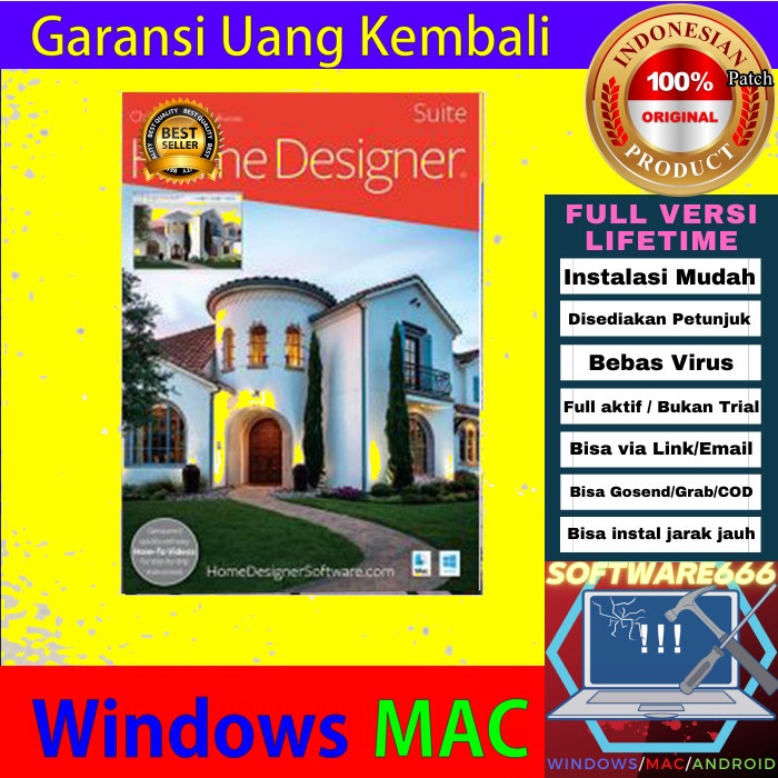Jual Software Desain Rumah dan Interior: Home Designer Suite 2022 [WIN ...