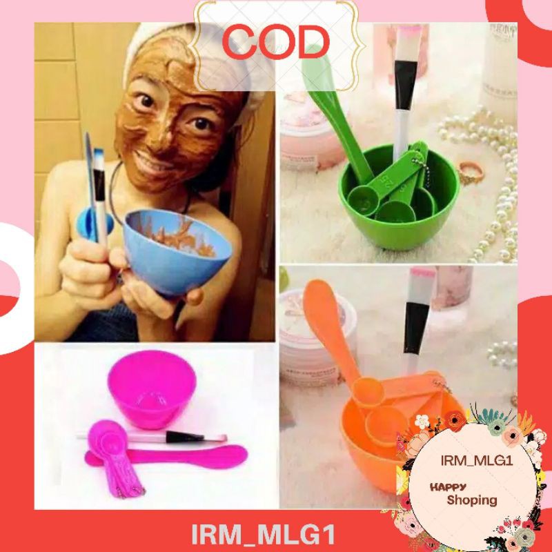 Jual Mangkuk Masker Lengkap 1 paket plus kuas sendok dan pengaduk ...