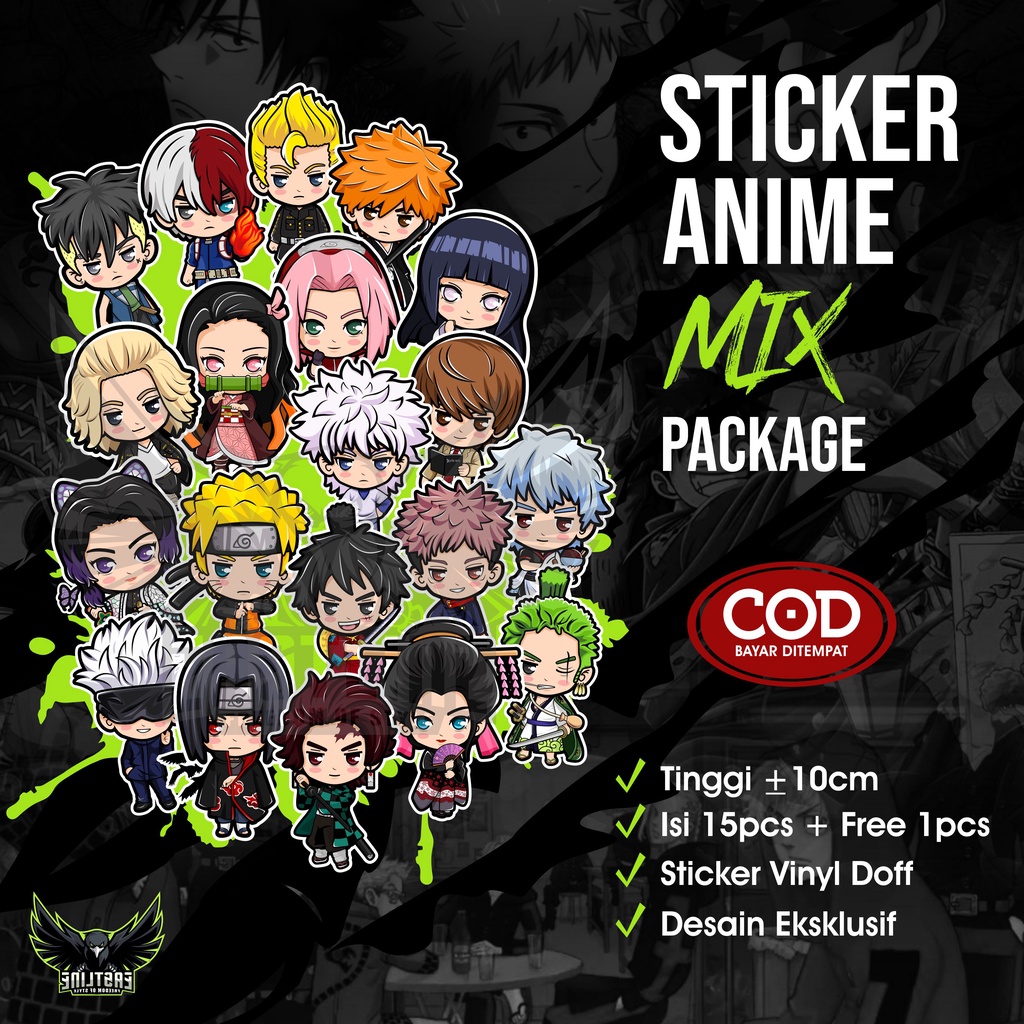 Jual Stiker Karakter Sticker Lucu Chibi Anime Cute Gemoy Mix Package ...