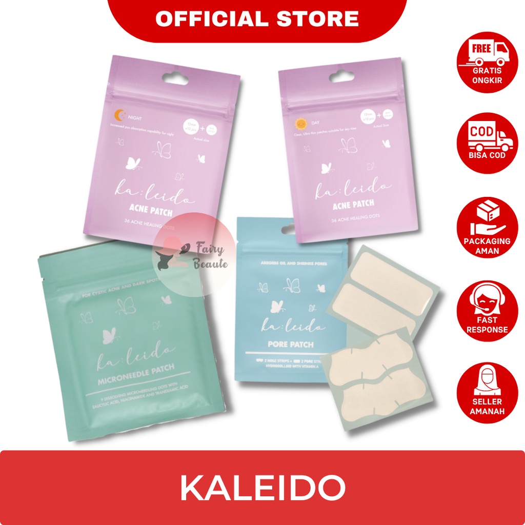 Jual KALEIDO - Acne Patch Day | Acne Patch Night | Microneedle Patch ...