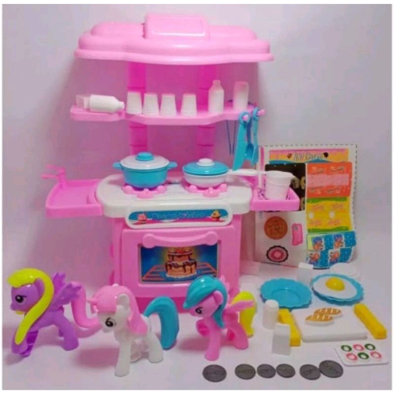 Jual Mainan Anak Masak Masakan + Set Kuda Poni FK 108/Mainan Kitchen ...