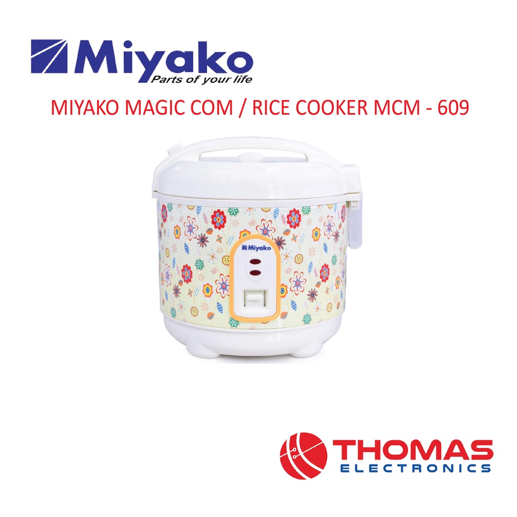 Jual Miyako Magic Com Rice Cooker MCM 609 Penanak Nasi 0.6 Liter ...