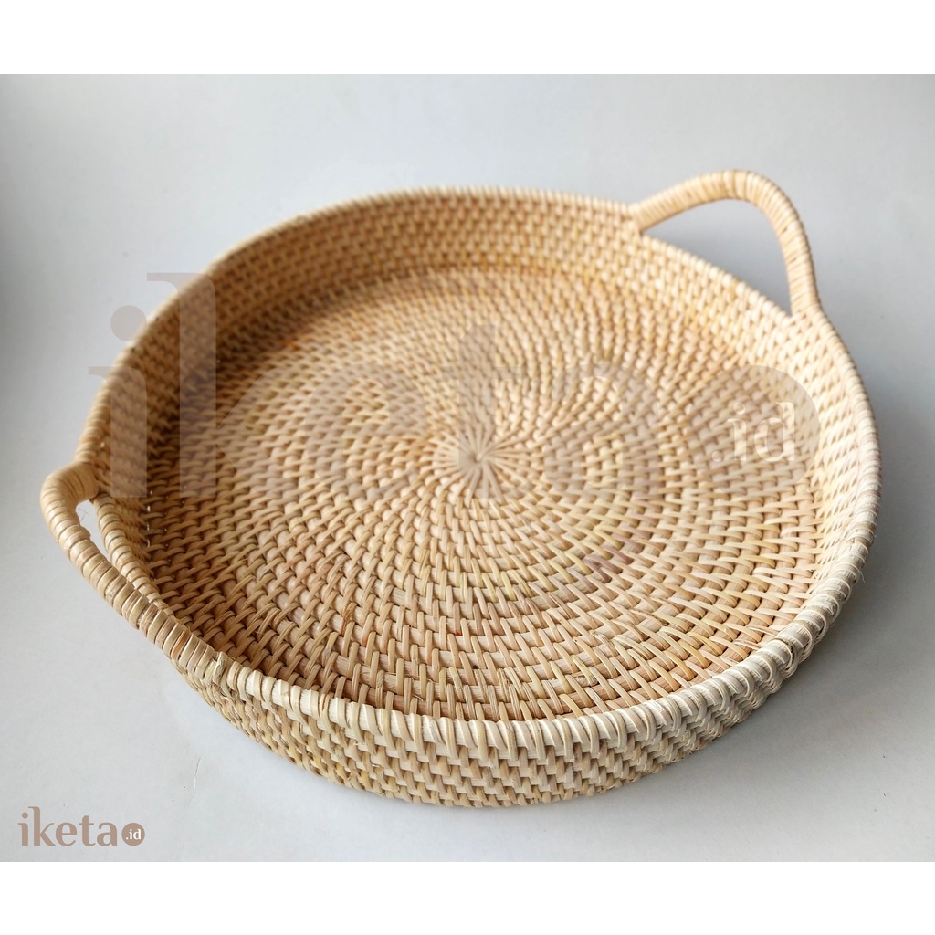 Jual Tray Bulat Rattan/Nampan Bulat Handmade Rotan | Shopee Indonesia