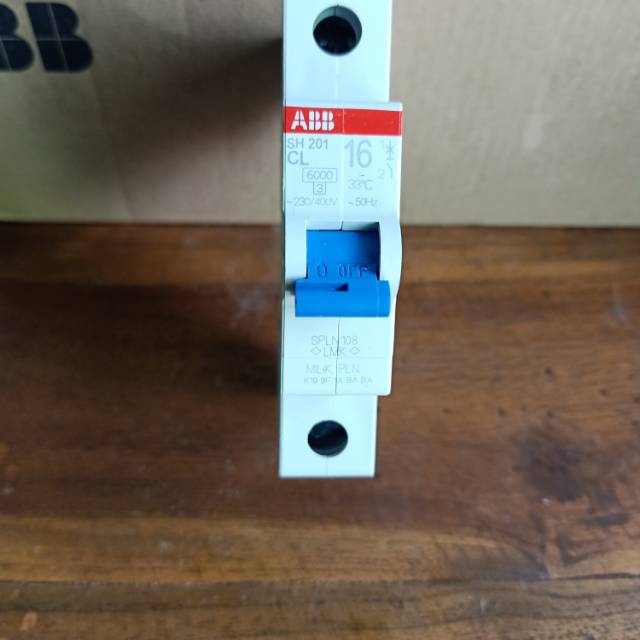 Jual MCB 1P 16A BIRU PLN ABB | Shopee Indonesia