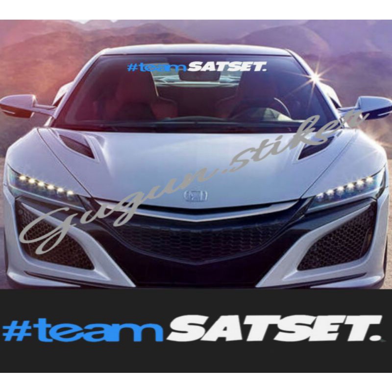 Jual STIKER CUTTING TEAM SATSET UNTUK KACA DEPAN MOBIL,TRUK,PIKUP DLL ...