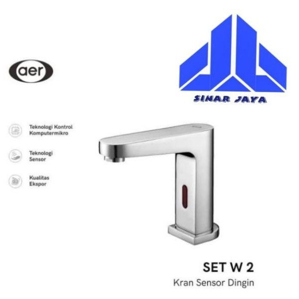 Jual AER Kran Wastafel Sensor Otomatis Kuningan-Automatic Sensor SET-W2 ...