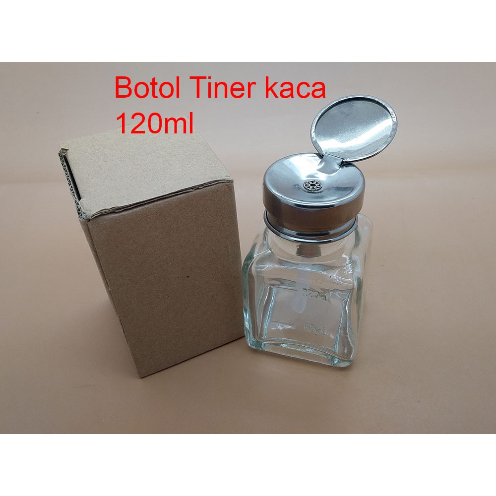 Jual Jual botol tiner kaca 120ml Limited | Shopee Indonesia