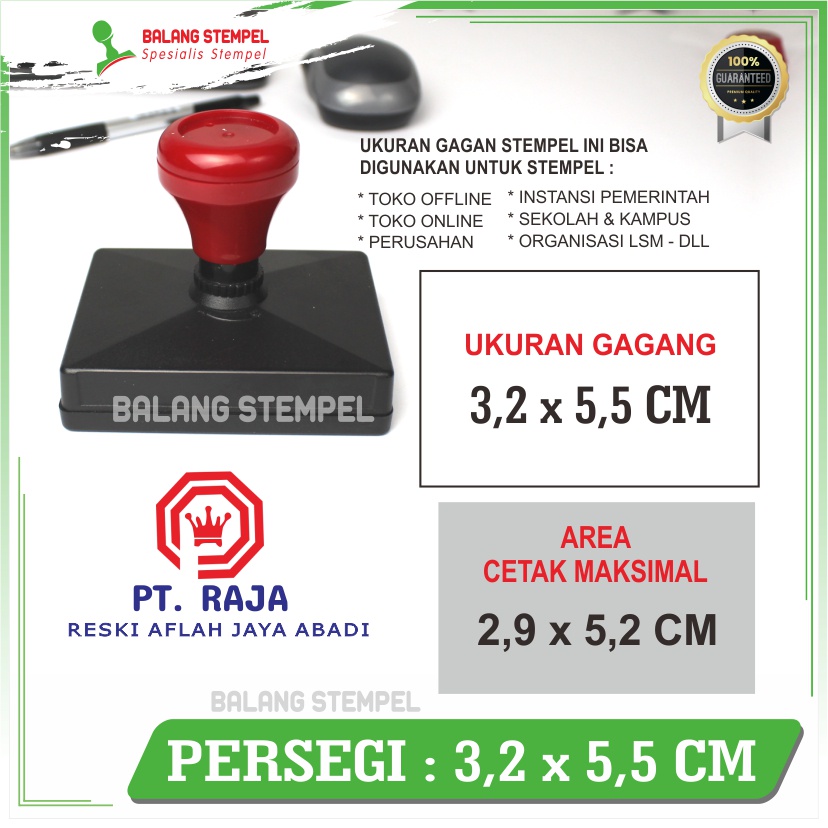 Jual Stempel Flash Warna Otomatis Custom Stampel Usaha Cap Toko ...