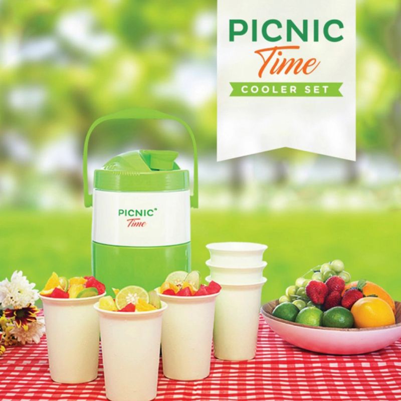 Jual Thermos Piknik Air Panas atau Dingin Picnic Time Cooler Set ...