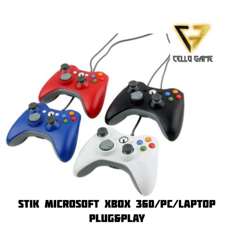 Jual STIK STICK XBOX 360 /PC WINDOWS MICROSOFT WIRED / KABEL OP ...