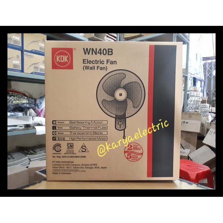 Jual Kdk Wall Fan Garansi / Kipas Angin Dinding Tembok 16" Wn40B ...
