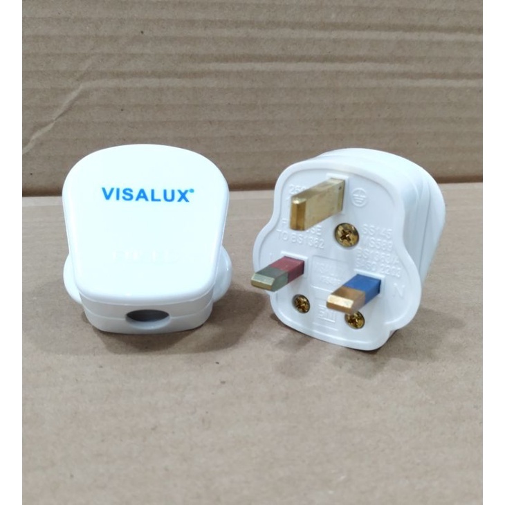 Jual Colokan AC VISALUX V-9548P Steker Kaki Tiga 13A | Shopee Indonesia