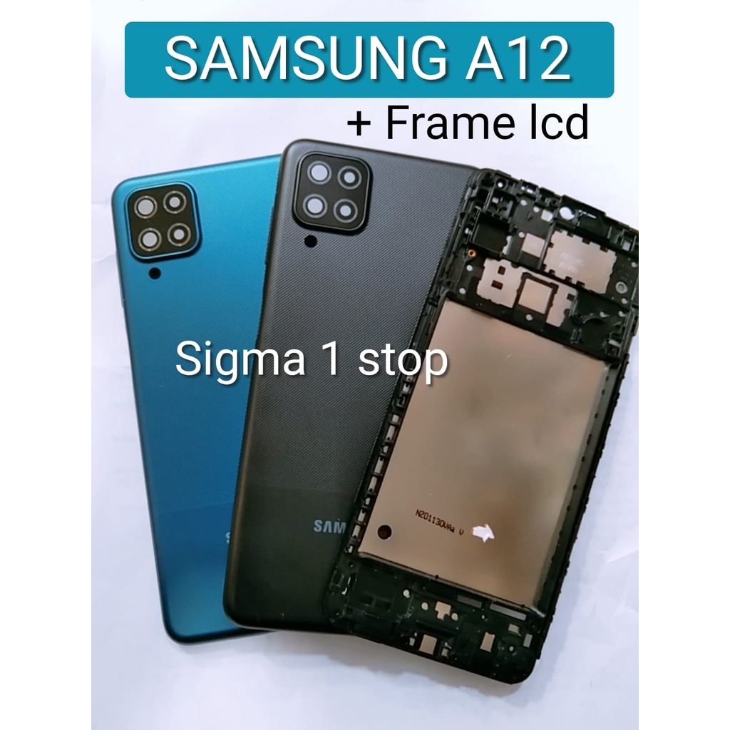 Jual CASING SAMSUNG A12 HOUSING CASE BACK DOOR FRAME LCD TULANG TENGAH ...
