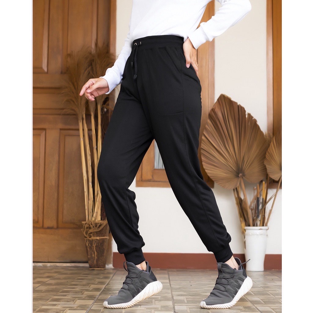 Jual Celana Joger Jogger Training Panjang Wanita Cewek Remaja Bahan ...