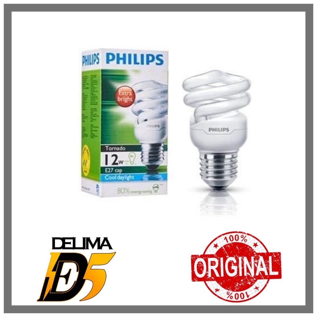 Jual Philips Tornado 12W - (CDL - Putih / WW - Kuning) | Shopee Indonesia