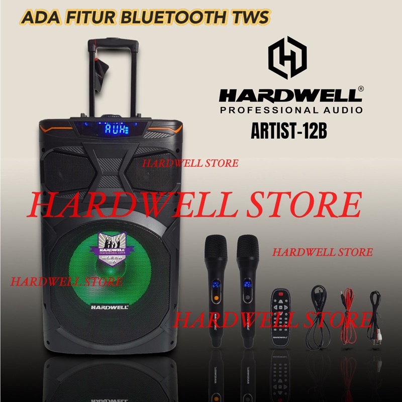 Jual Speaker Portable 12 Inch Hardwell Artist 12B Original | Shopee ...