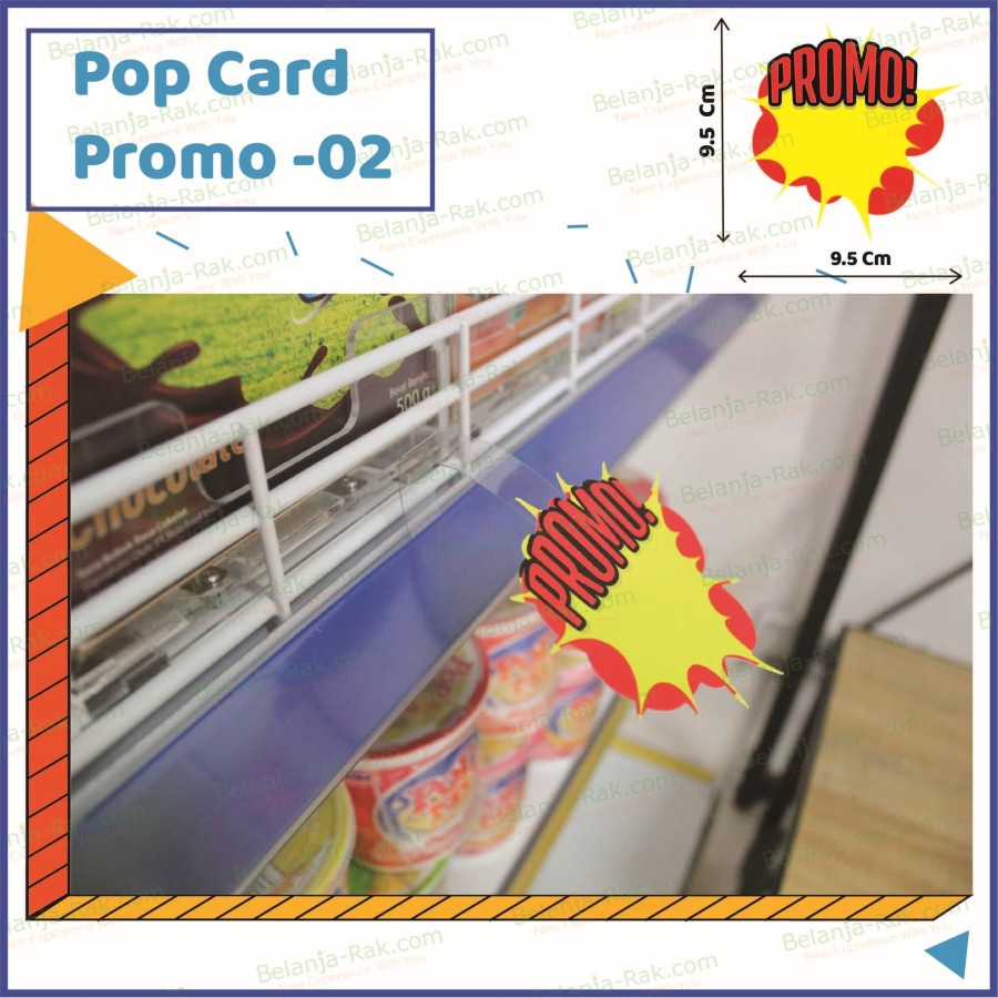 Jual Pop Card PROMO 02 kertas promo Popcard Kertas 1 Sisi isi 20Pcs ...