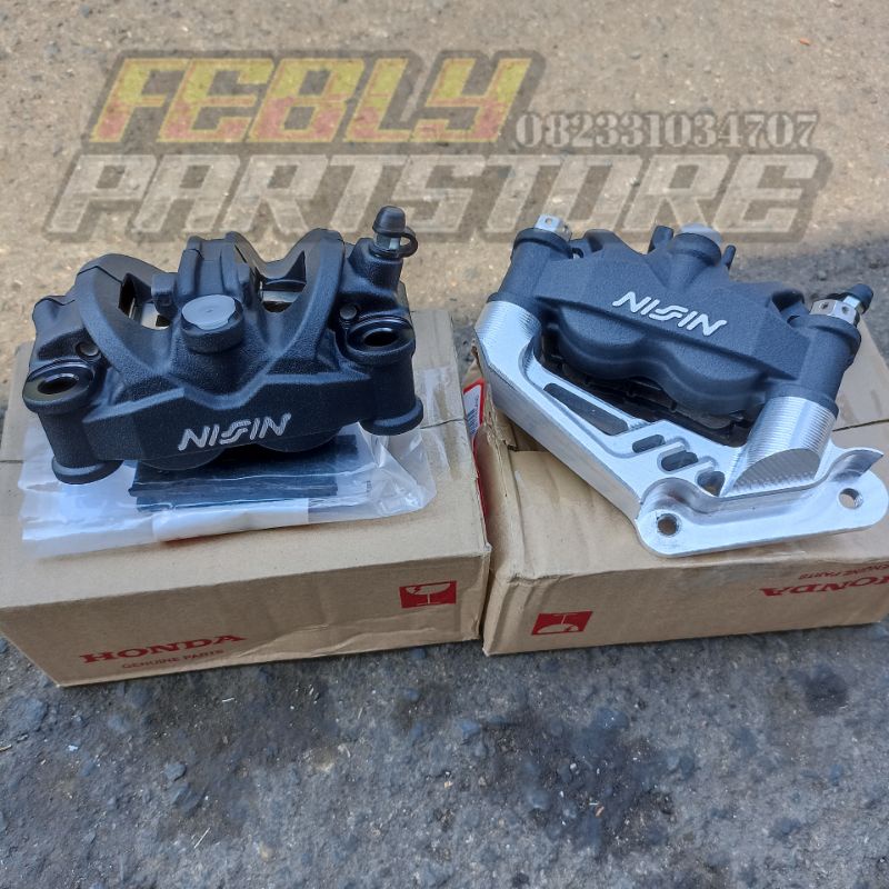 Jual KALIPER NISSIN TWIN AFRICA 4 PISTON SET BREKET KALIPER PNP NINJA R RR SS KALIPER NISSIN ...