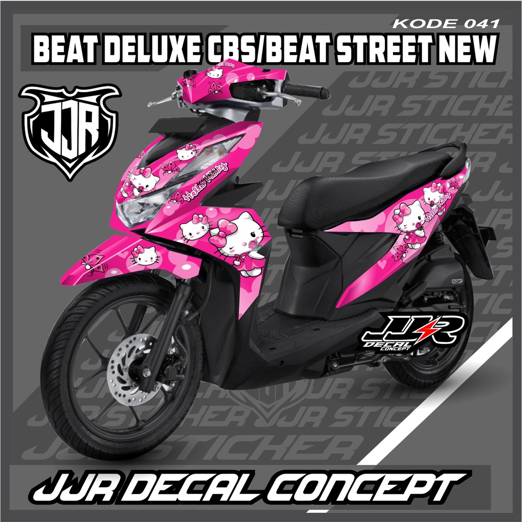 Jual STIKER DECAL NEW HONDA BEAT DELUXE /CBS/STREET 2020-2024 HELLO ...