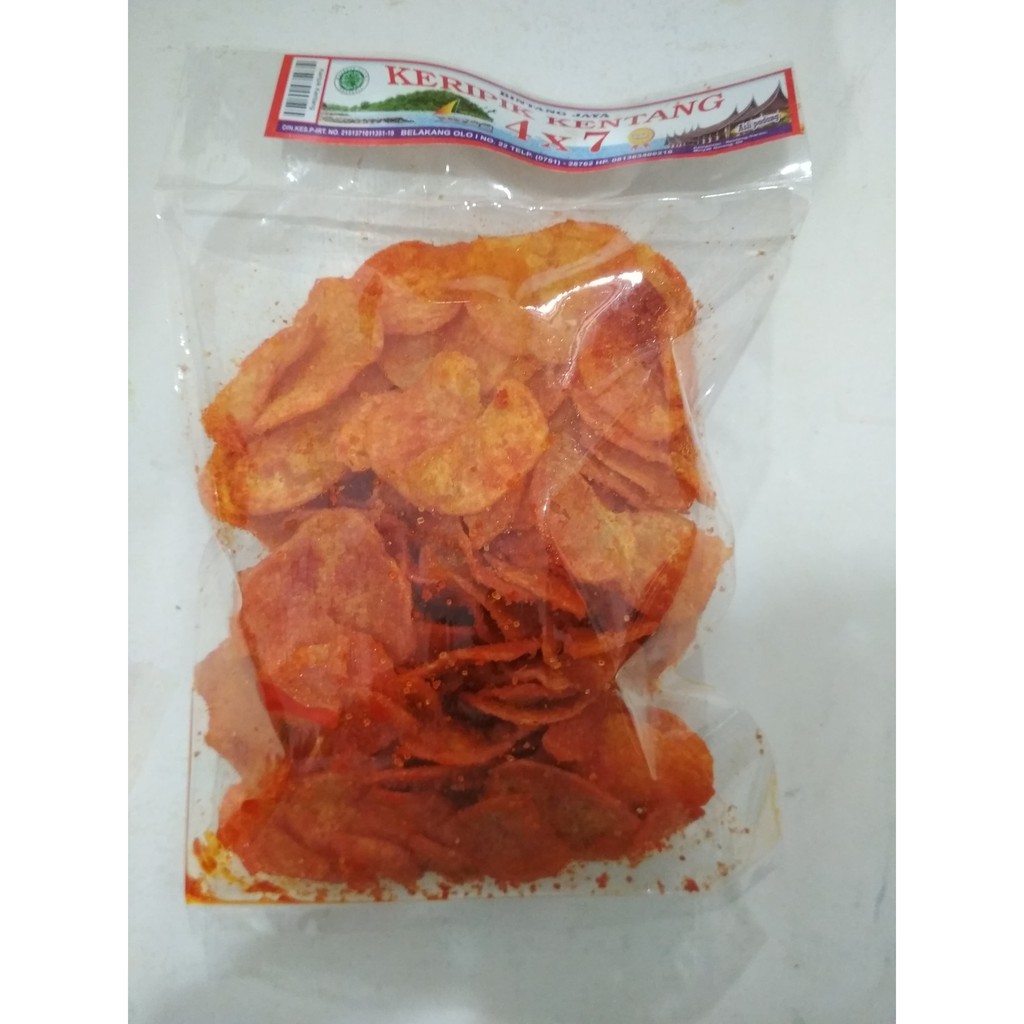 Jual Keripik Kentang Original/Balado Bintang 4 x 7 Jaya Khas Padang ...